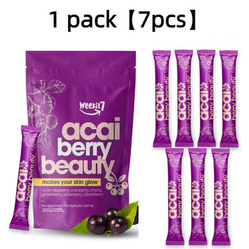 Weekit7 Organic Acai Berry Powder Anti-Aging Strawberry Cherry 7 in 1 ...