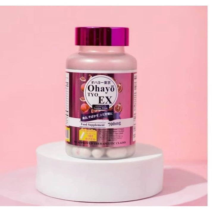 Ohayo TYO Tokyo White Ex Lumine Glutathione 700mg 60capsules | Whiteni ...